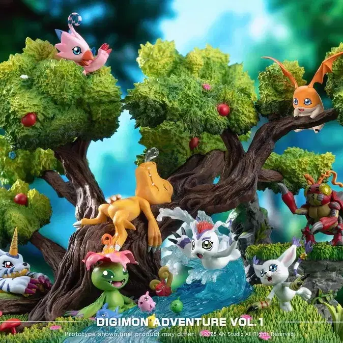 (In Stock) AN Agumon Gabumon Palmon Growing Digimon Resin Figure #파일드라몬 ...