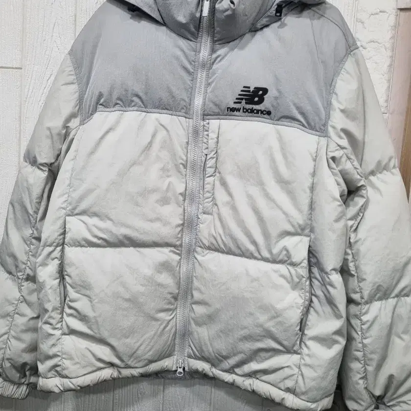 NEW BALANCE | 뉴발란스 New Balance Padded Jumper Goose Down Gray Avory 100 ...