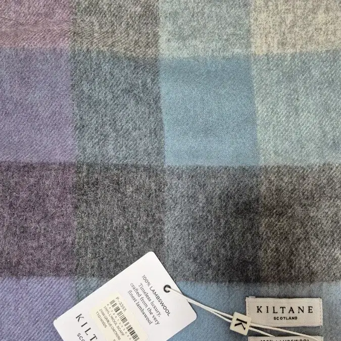 Kiltane 100% Lambswool Check Muffler on Bunjang Global Site.