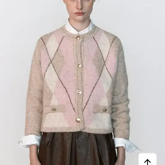 JOY GRYSON | 조이그라이슨 Joy Gryson Argyle Pattern Cardigan (New) on Bunjang ...