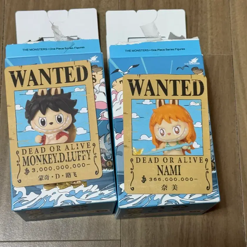 Pop Mart Onepiece Labubu Luffy Nami 2 types on Bunjang Global Site.
