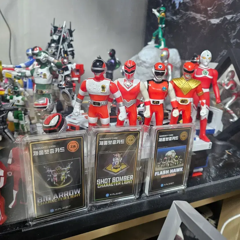 Sentai Bio Man, Flash Man, Mask Man, Power Rangers Sofubi 4 types bulk ...