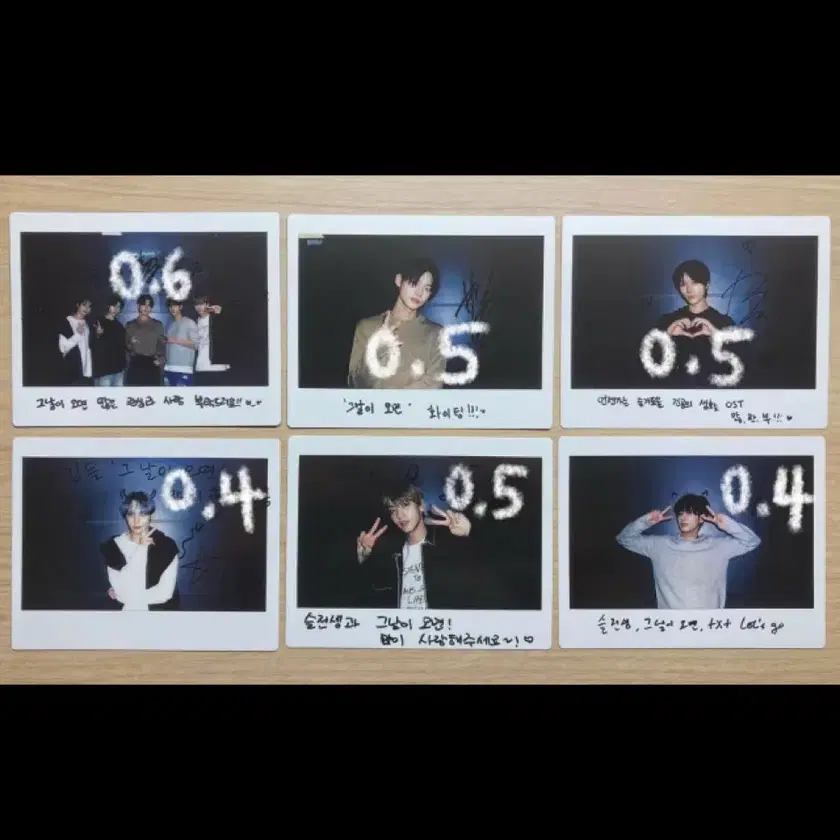 TOMORROW X TOGETHER | 투모로우바이투게더 txt poca, Unreleased sign polaroid on ...