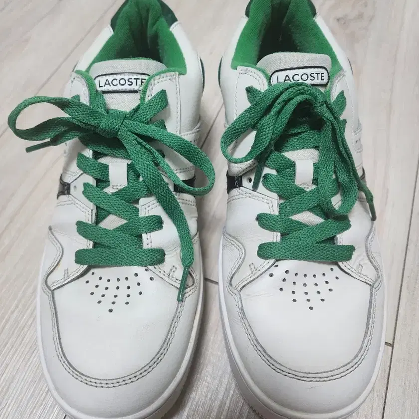 LACOSTE | 라코스테 Lacoste L005 Color Pop Sneakers (White/Green) on Bunjang ...