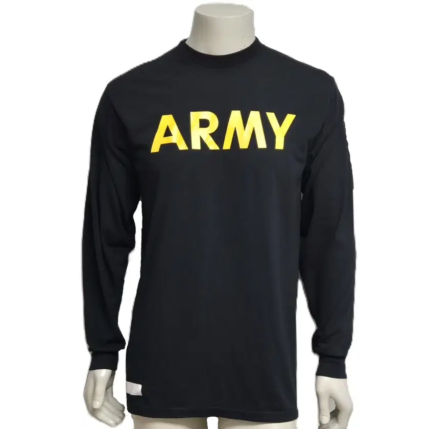 US Army APFU Athletic Wear Training Wear Long Sleeve T-Shirt (M) (20 ...