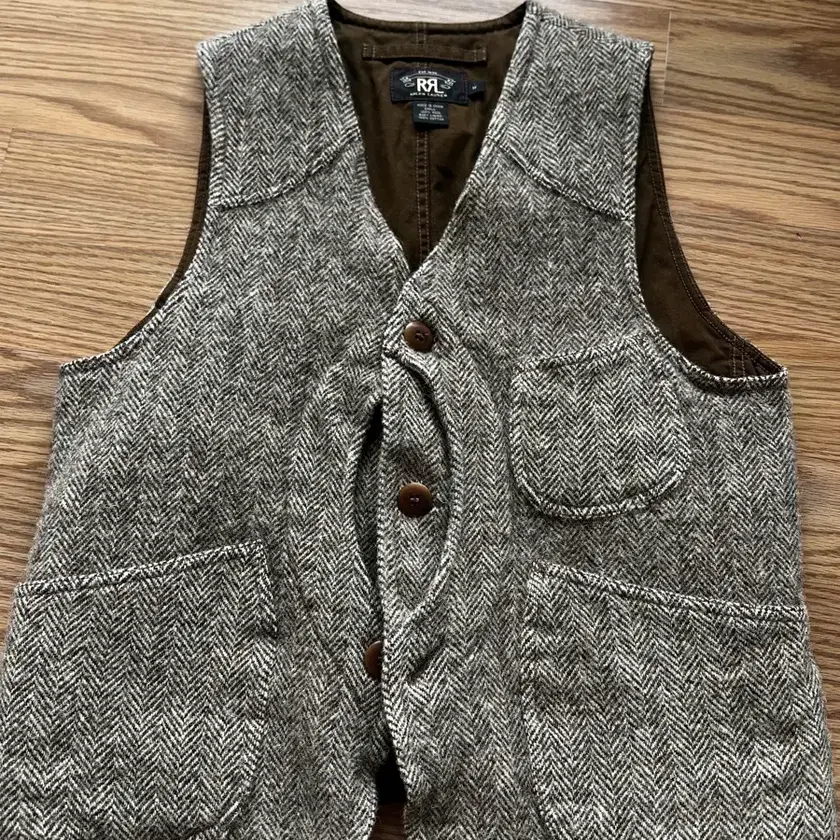 RRL | 더블알엘 RRL X Harris Tweed Vest Size M on Bunjang Global Site.