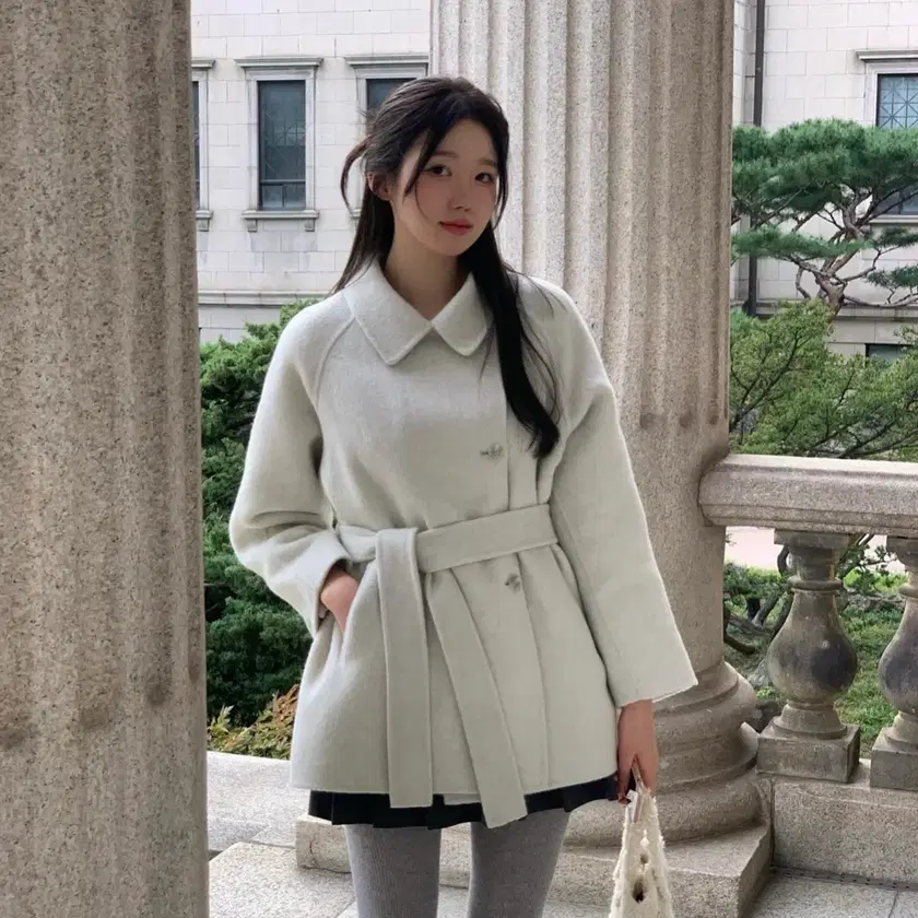 (New/Vinyl hanger) Levoah Handmade Coat, Mel Gray #르브아,#코트,#릴리코츠,#르플레인 ...