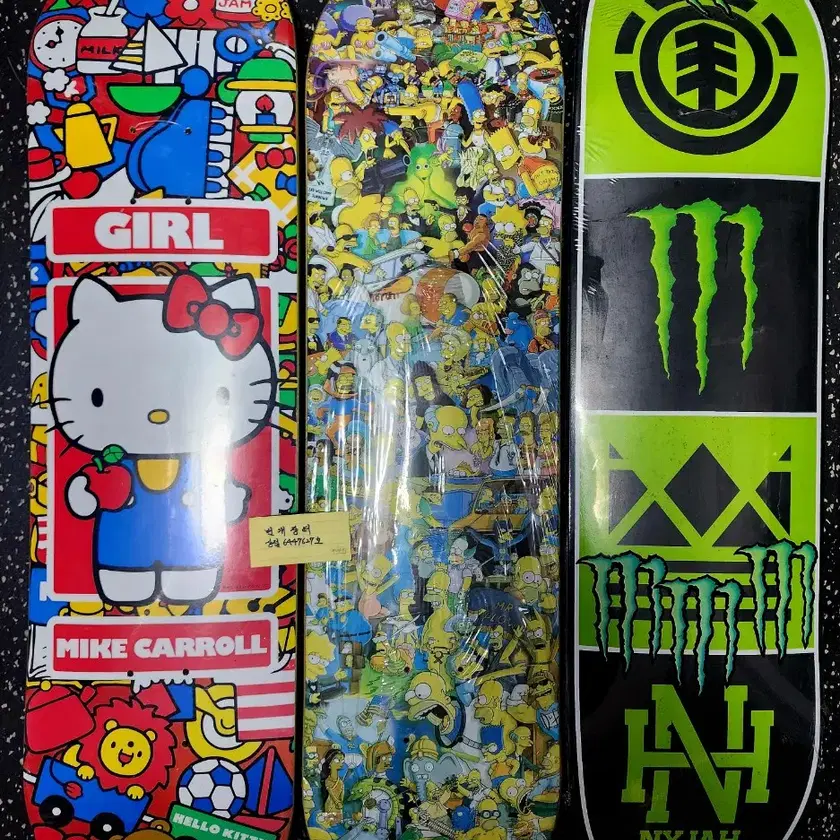 Simpsons, Kitty, Monster Energy, 2pac Skateboard Deck #심슨,#키티,#2pac ...