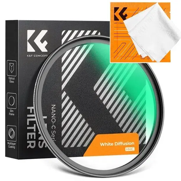 K&F Concept 67mm White Mist Diffusion Filter (New) #67mm,#화이트미스트,#디퓨전 ...