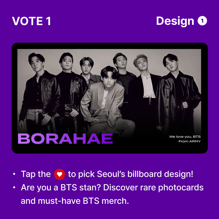 BTS Bts | Design 1 #bts on Bunjang Global Site.