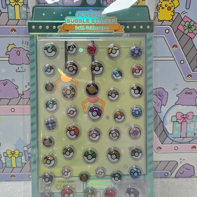 POKÉMON | 포켓몬스터 Includes shipping) Pokemon Monster Ball Bubble Sticker ...
