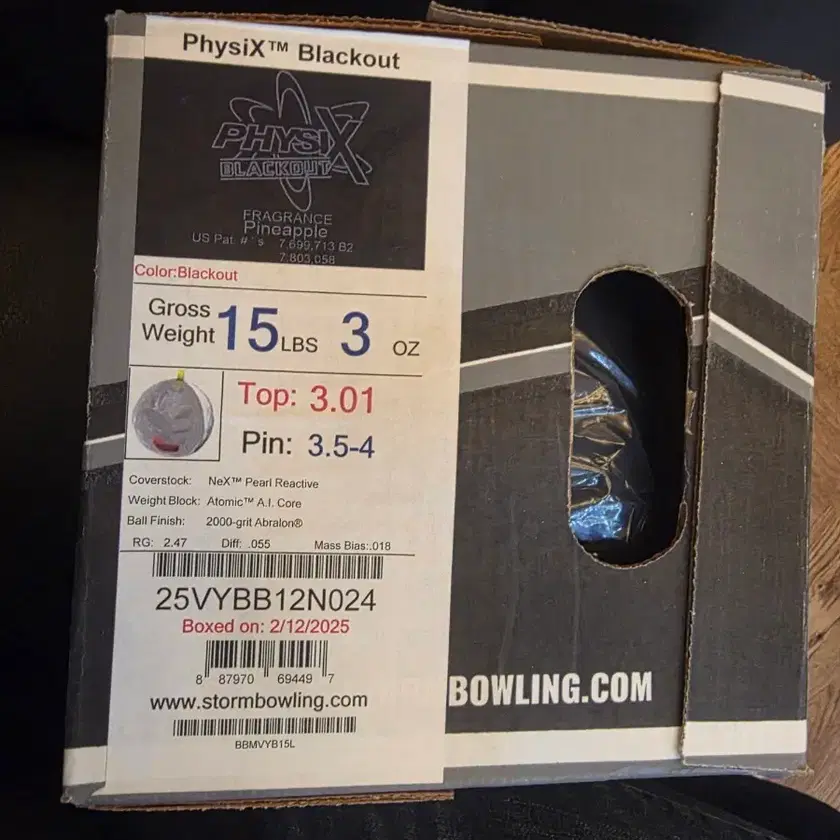 Storm Physics Blackout 15lb New Bowling Ball on Bunjang Global Site.
