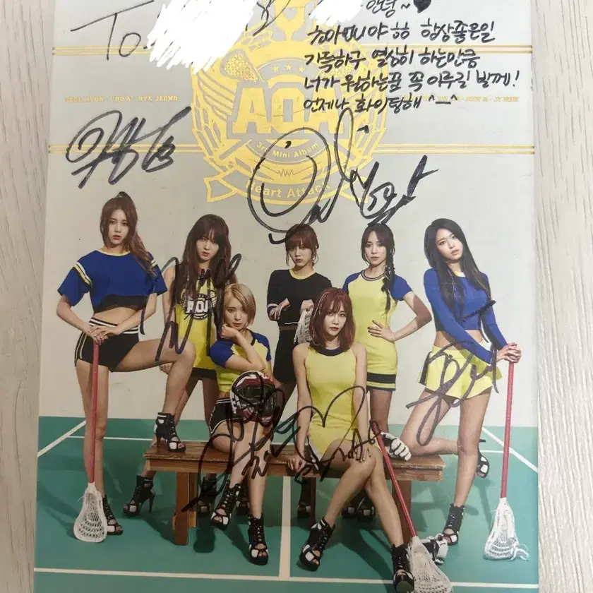 AOA Heart Attack autographed album #에이오에이,#aoa,#싸인앨범 on Bunjang Global ...