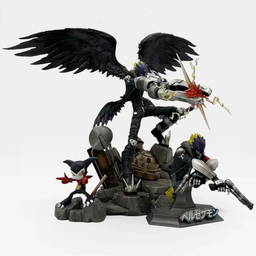 Digimon Digital Monster Beelzemon + Pre-order Benefit Impmon + Bust ...