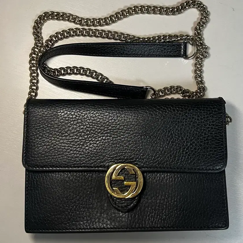 Gucci GG Interlocking WOC Mini Buckle Chain Crossbody Bag Shoulder Bag ...