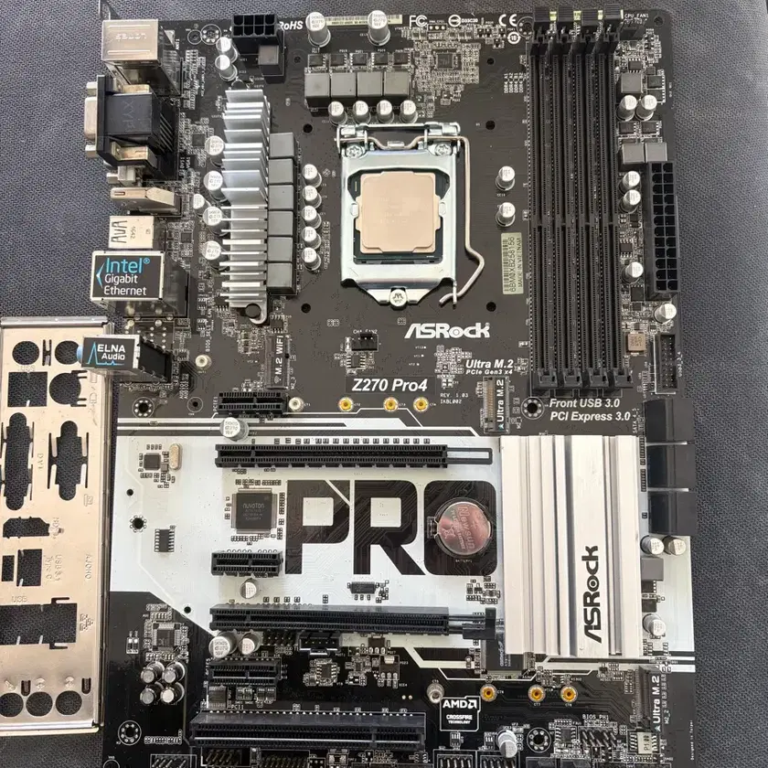 Z270 pro4 motherboard + i7 7700k including back panel on Bunjang Global ...