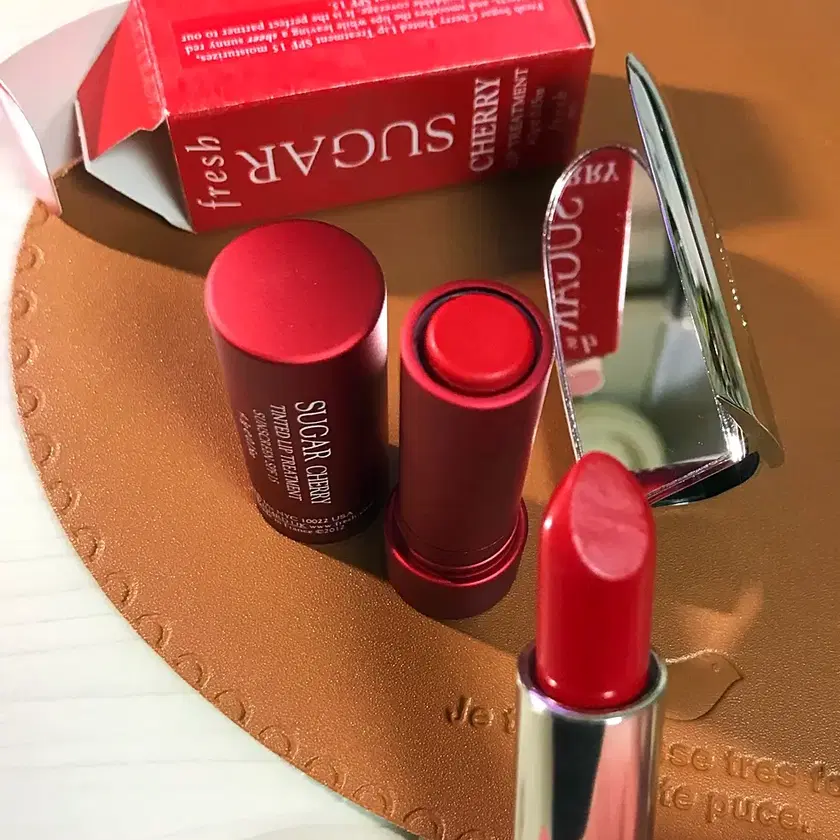 Fresh sugary cherry lip balm, Guerlain Rouge G lipstick no,25 #fresh립밤 ...
